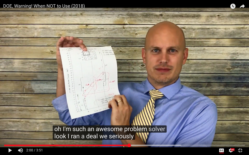 DOE, Warning! When NOT to use! – Lightning Problem Solving